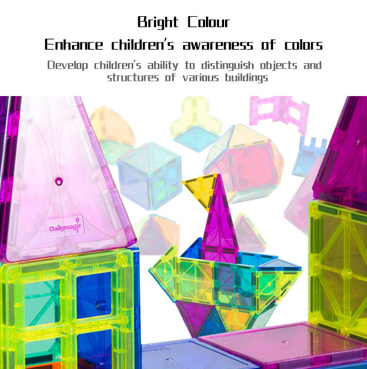 Luxury Popular 120pcs Magnetic Tile Toy set